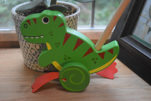 Push Along Wooden Animal Toy - Loula and Deer
