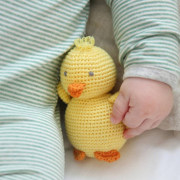 Baby Chick Crochet Rattle - Loula and Deer