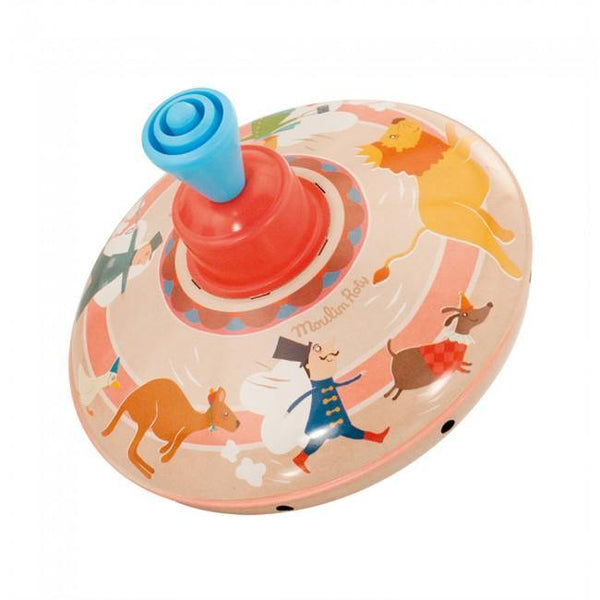 Spinning Top Pink By Moulin Roty - Loula and Deer